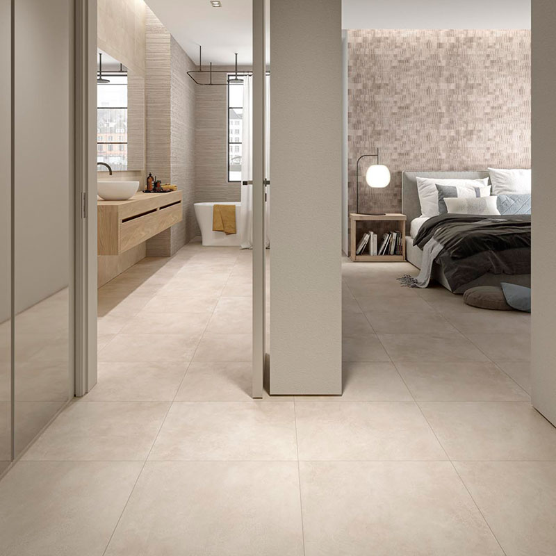Gulvflise i Cementlook - Flimmer Sand 30x60 - Mosaikhjørnet - Fliser ...