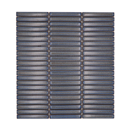 Kit Kat Mosaik Gråblå Blank 1,2x9,2 cm - Mosaikhjørnet
