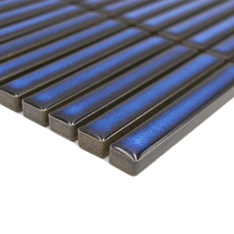 Kit Kat Mosaik Kobolt Blank 1,2x9,2 cm - Mosaikhjørnet