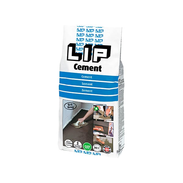 LIP Cement Grå 5 kg - Mosaikhjørnet - Fliser, klinker og mosaik til ...